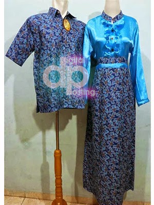 Model Baju Gamis Batik Couple Lebaran Terbaru 2017