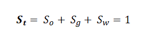 Petrophysics Equations: Water Saturation Sw Concept