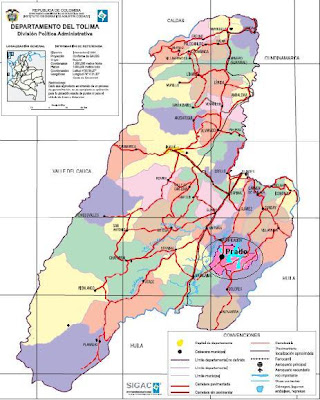 GEOGRAFÍA DE TOLIMA - COLOMBIA