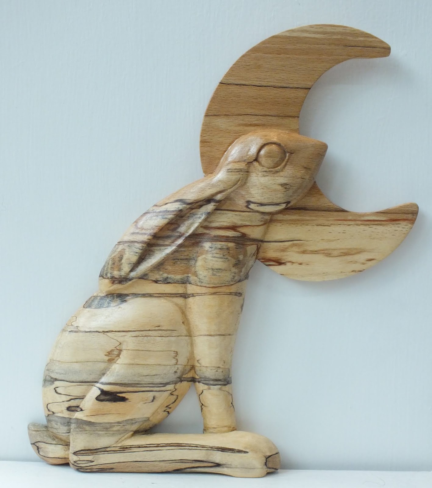 Duanes Carvings: Moon Gazing Hare