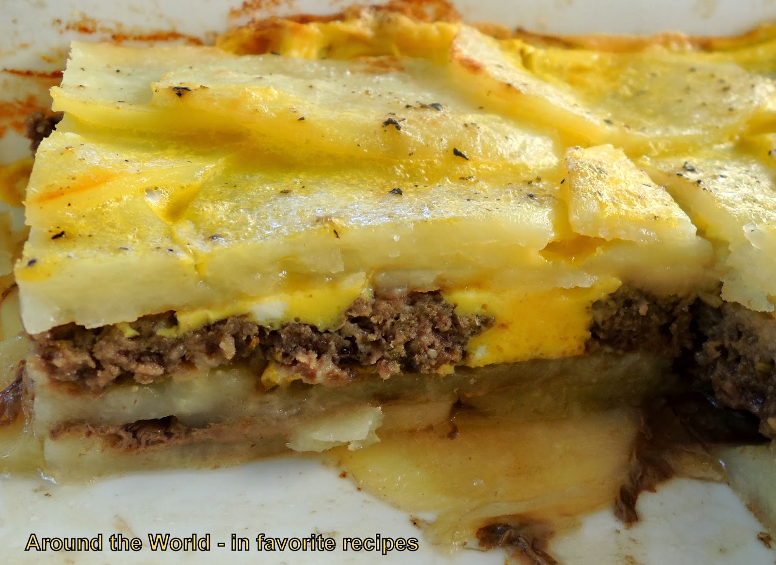 Around the World - in favorite recipes: Balkan's 'Musaka' (Potato and ...