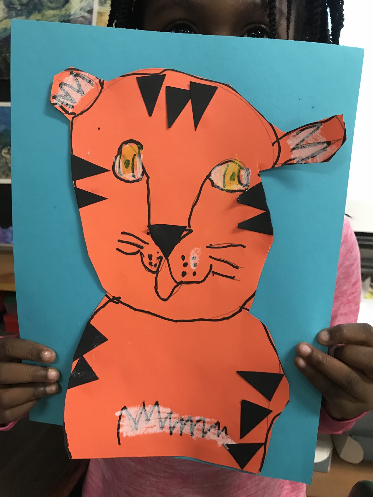 Elements of the Art Room: Kindergarten Tiger Collage