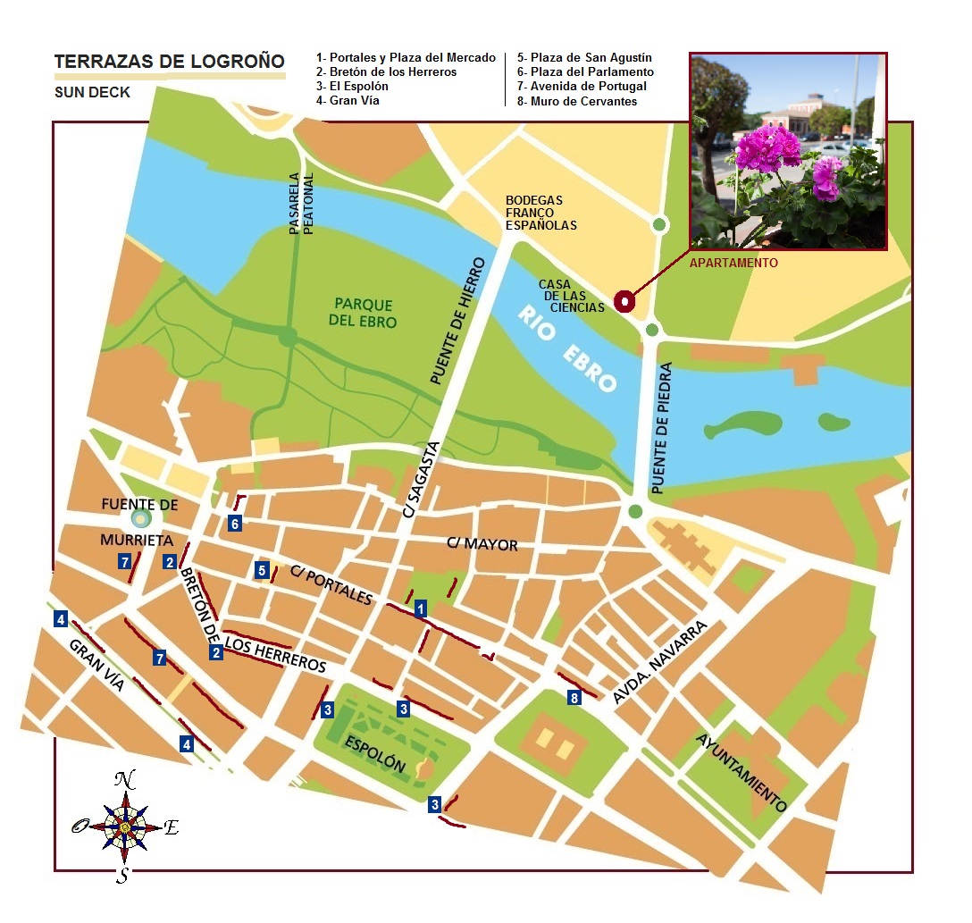 Logroño, planos de la ciudad - En casa de Ainhoa