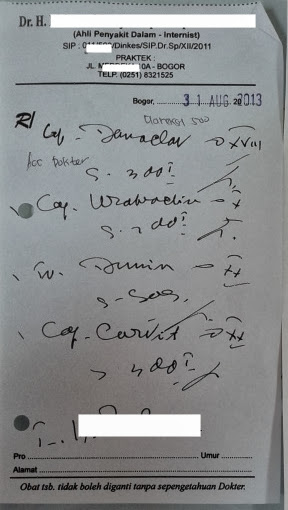 Latihan Membaca Resep I - suka farmasi
