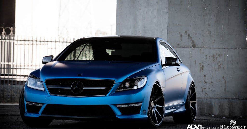 Matte Blue Mercedes-Benz CL63 AMG : ebeasts.com