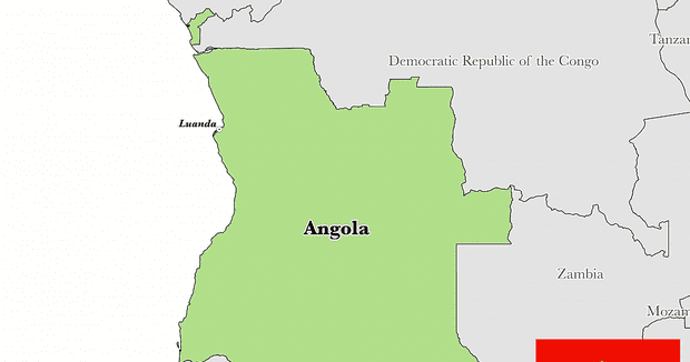 Peta Negara Angola Lengkap Dengan Kota, Sumber Daya Alam, Batas Wilayah ...