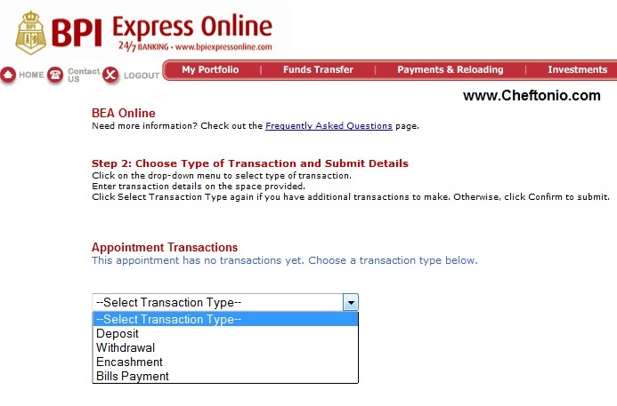 BPI Express Online Services That Can Save You Time ~ Cheftonio's Blog