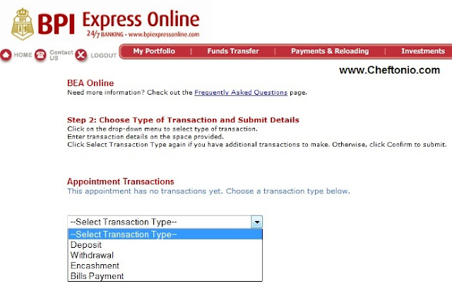 BPI Express Online Services That Can Save You Time ~ Cheftonio's Blog
