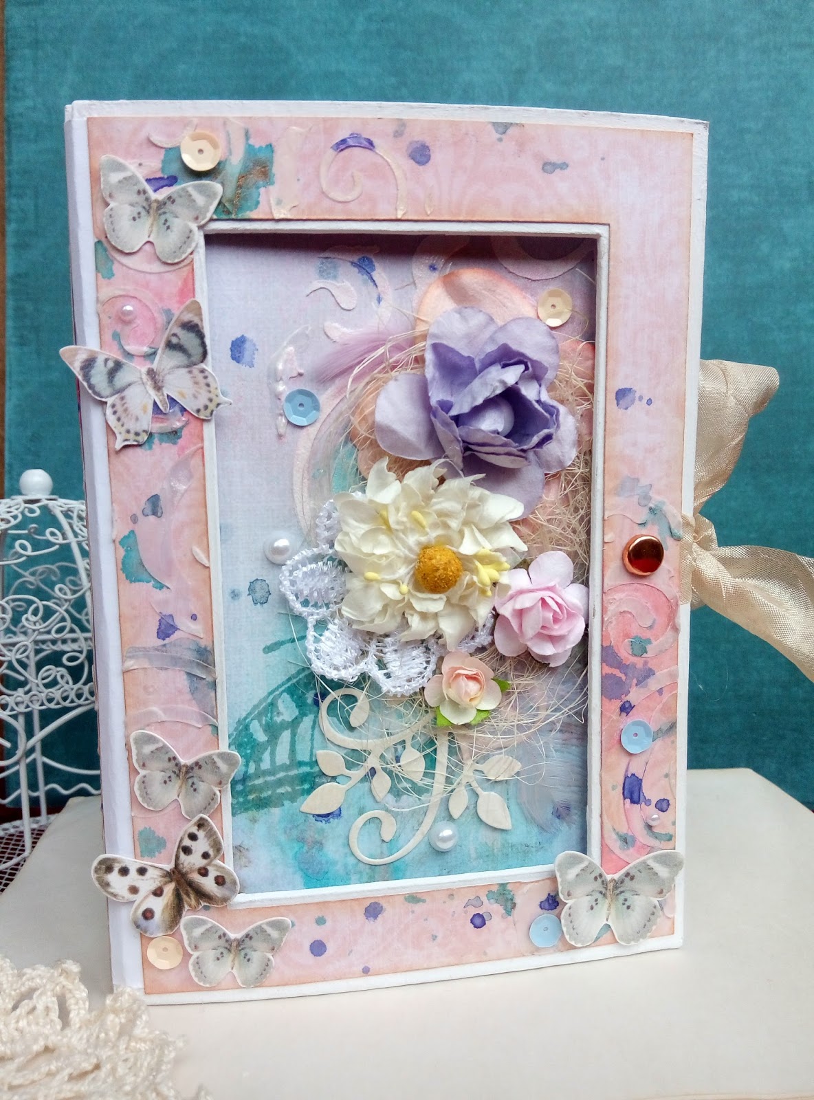 Днепровский клуб "Бумажное вдохновение": МК по созданию shadow box.