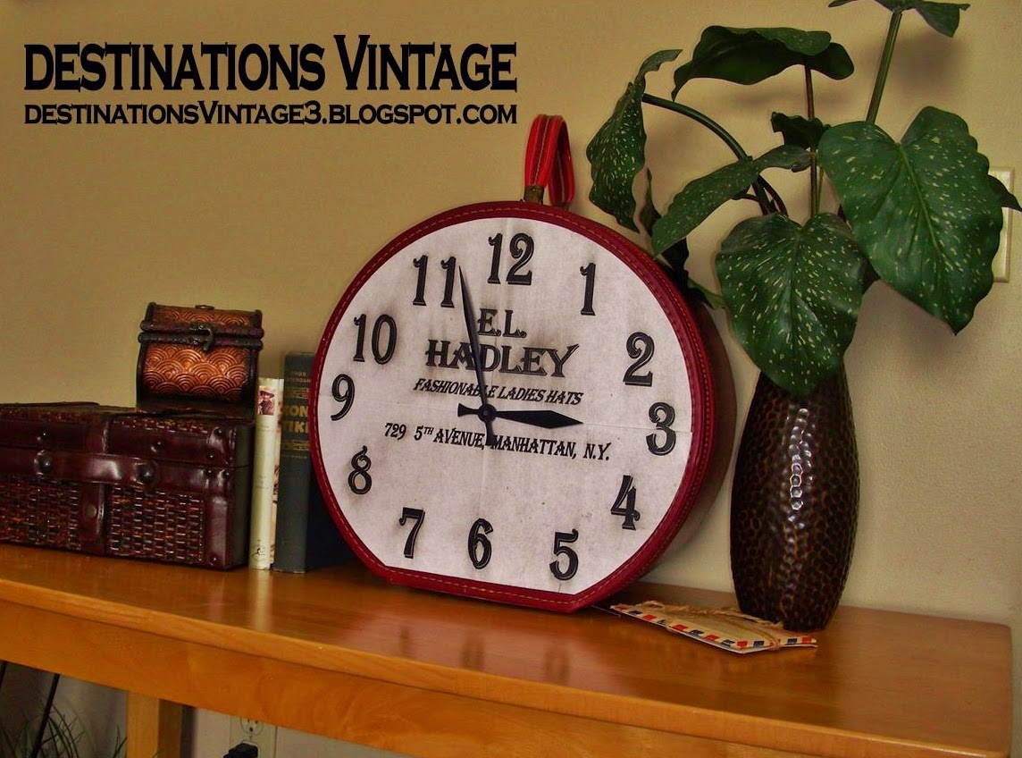 Destinations Vintage... Upcycled & Repurposed Stuff: Suitcase Hatbox ...