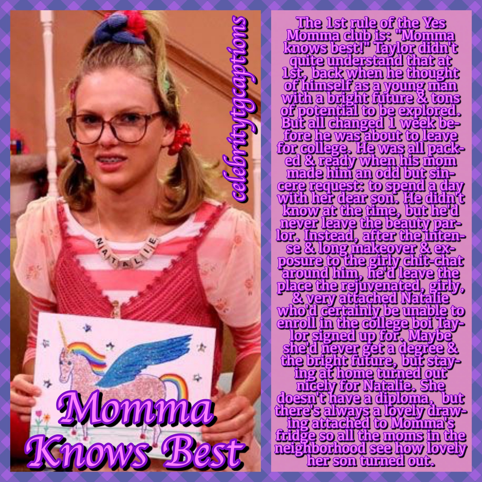 Celebrity Tg Captions Yes Momma Club Complete Series