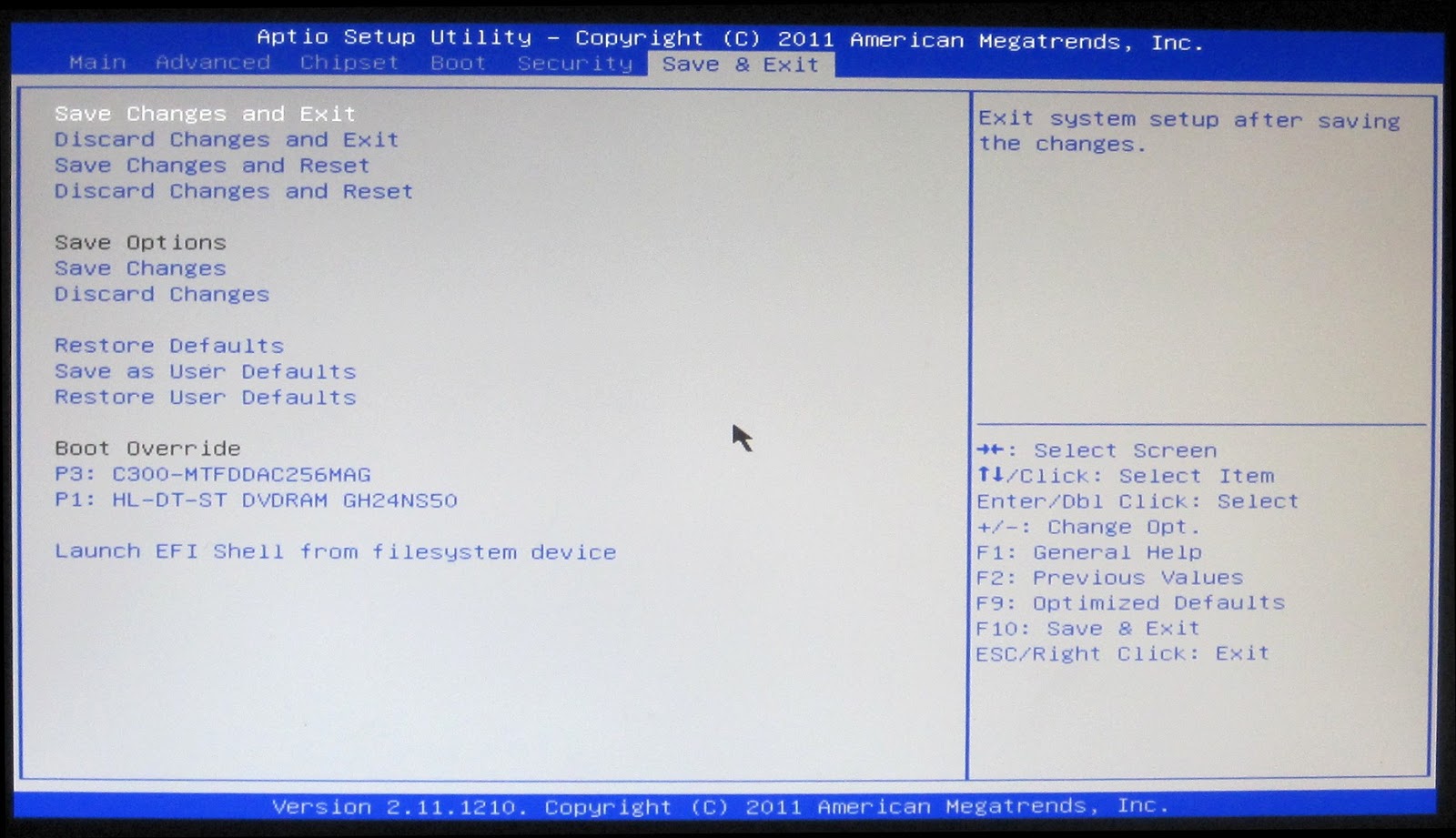 BIOS y sus configuraciones: Menú de la BIOS