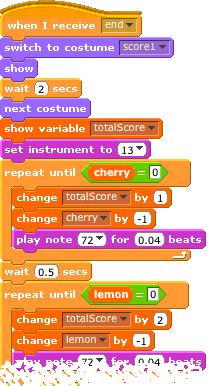 Scratch programming projects: Project: Fruit Basket Mini Game