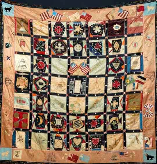 Civil War Quilts: Mary Carswell's Grand Army Quilt