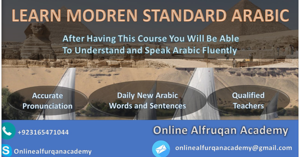 Modern Standard Arabic Language Course Get Your Free Class - Online ...