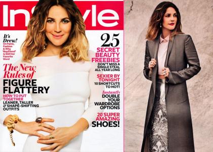 DIARY OF A CLOTHESHORSE: DREW BARRYMORE COVERS INSTYLE (USA) FEBRUARY 2012