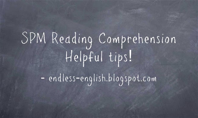 Endless English: Easy SPM Reading Comprehension Steps (SPM 2008)