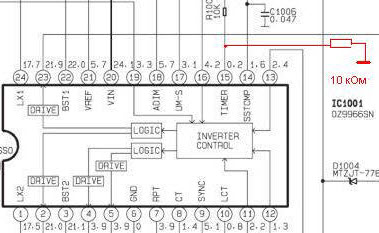 Service Tv Panggilan: Cara menonaktifkan protek pada rangkaian Backlight
