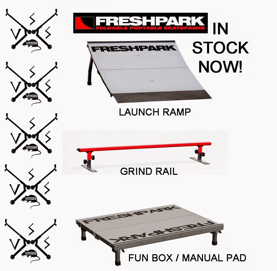 Vermin Scooter Shop: FRESHPARK RAMPS, RAILS & FUNBOXES in STOCK!