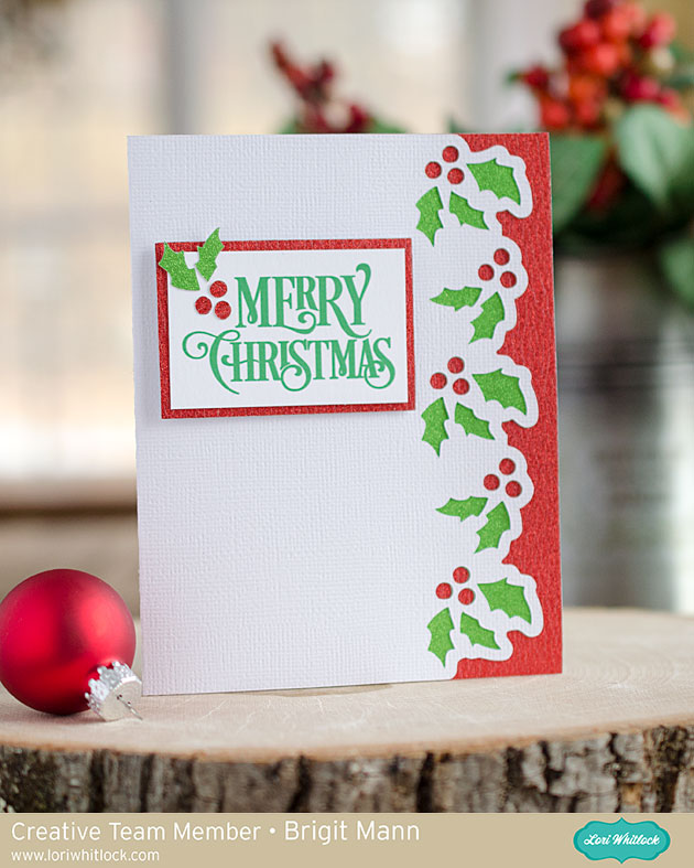 Christmas Border Edge Cards Adding Color Tutorial by Brigit – Lori Whitlock