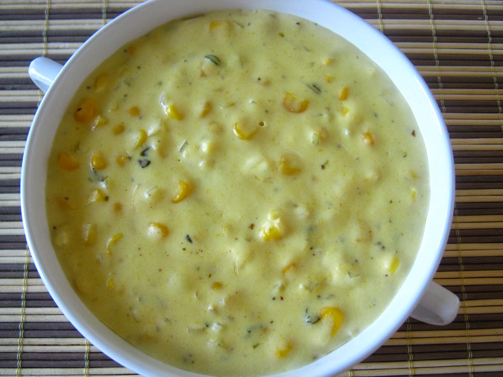 Creme de milho com creme de leite e cream cheese ~ ... é de comer?