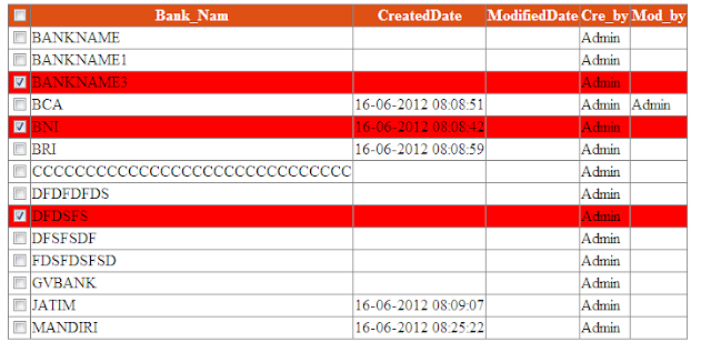 DotNet: Highlight Gridview Row When CheckBox is Checked in Asp.Net and C# DotNet: Highlight Gridview Row When CheckBox is Checked in Asp.Net and C#
