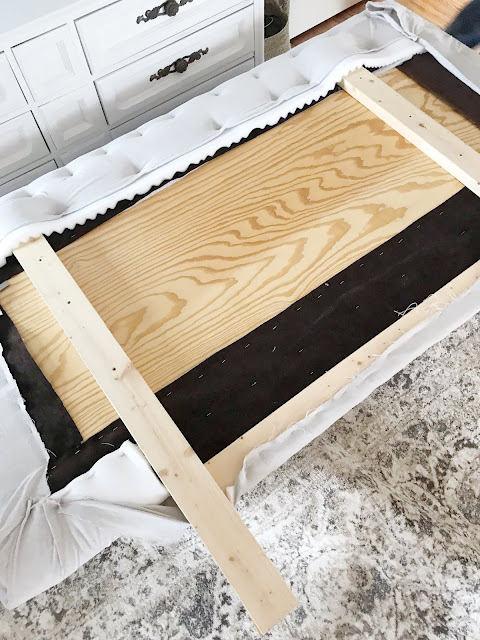 DIY Drop Cloth Tufted Headboard | R&R at home