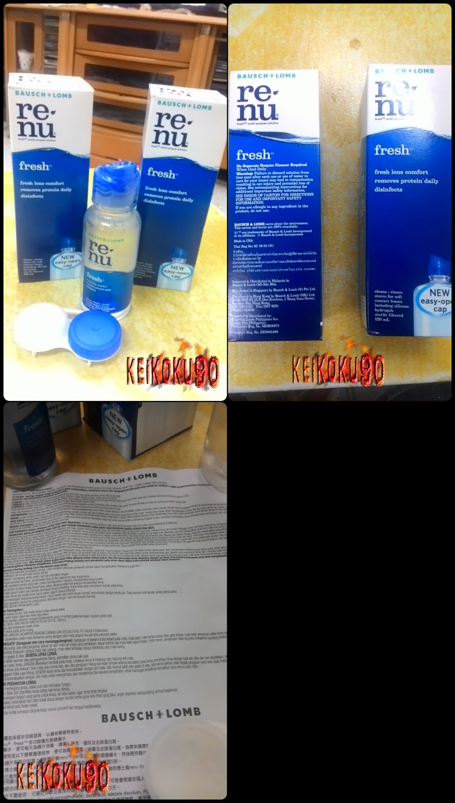 Contact Lens Review : Renu Fresh Multi-Purpose Solution (Bausch & Lomb)