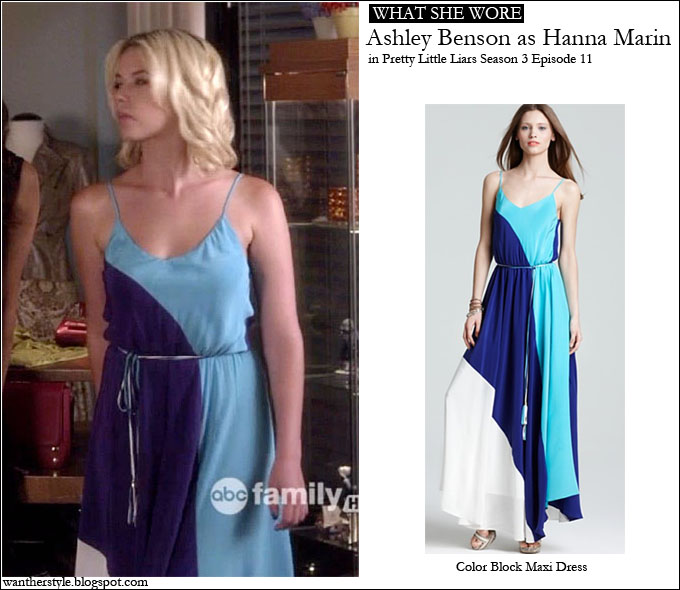 WHAT SHE WORE: Ashley Benson as Hanna Marin in blue Yumi Kim color ...