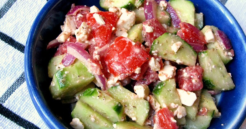 Saucy Jocey's Kitchen: Chunky Greek Salad