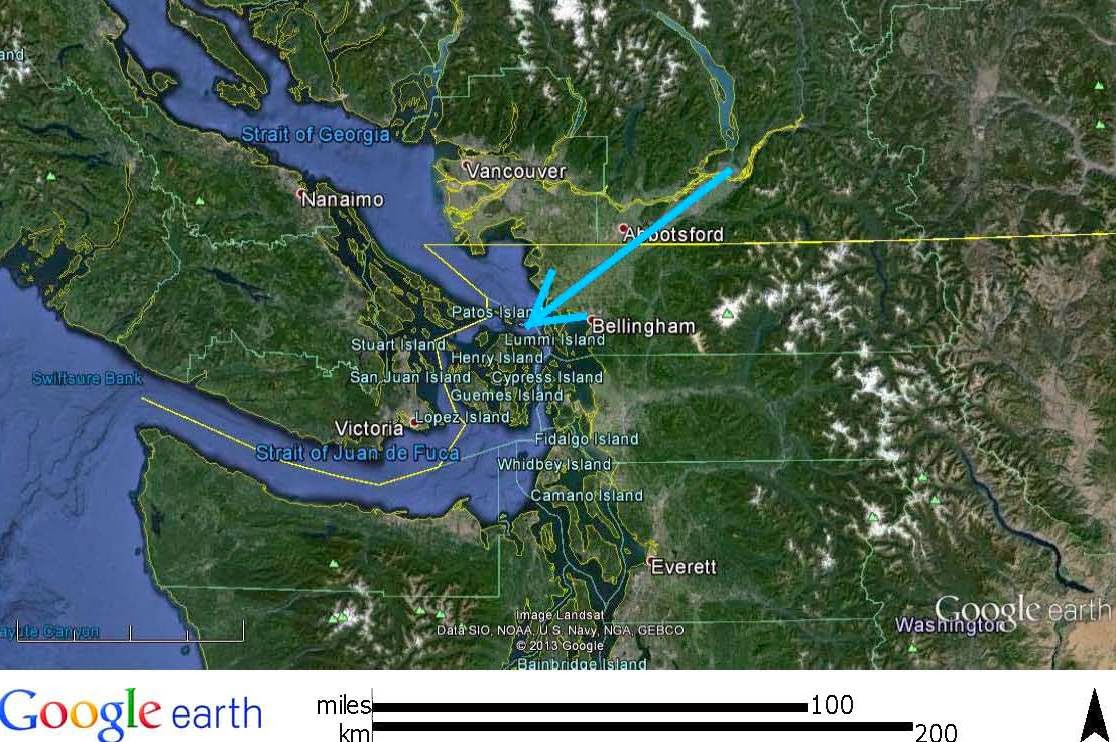 Reading the Washington Landscape: Facing the Fraser Outflow from Orcas