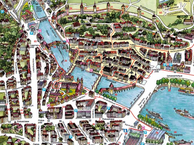 El Pretil del Muelle: Viaje a Suiza XII. LUCERNA