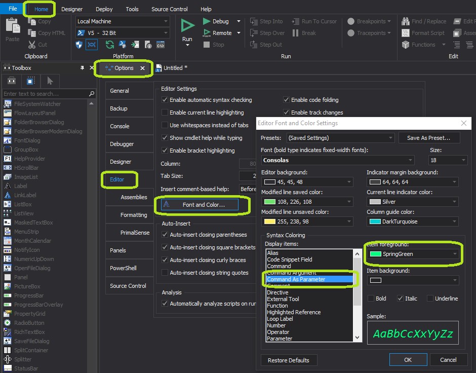 A New Trick with the Backtick