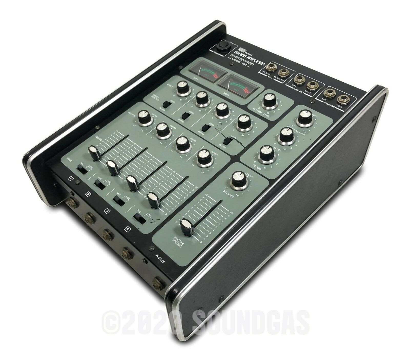 MATRIXSYNTH: ROLAND SYSTEM-100 MODEL 103 MIXER SN 460170