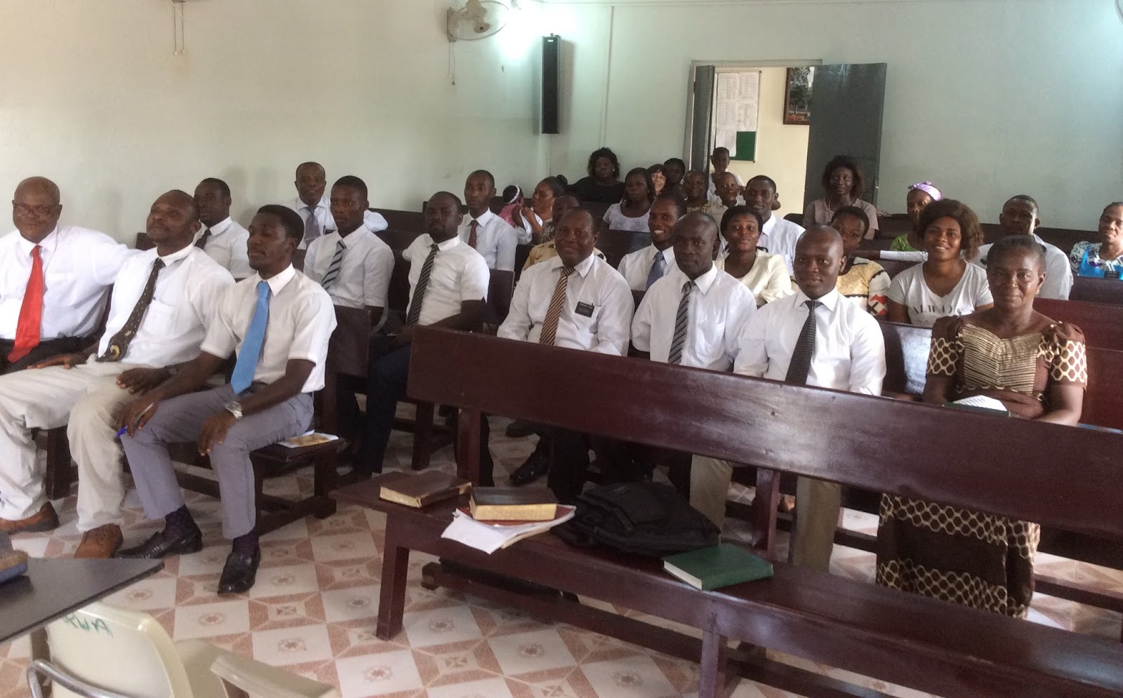 President And Sister Stevenson in Ghana: Tarkwa Ghana District