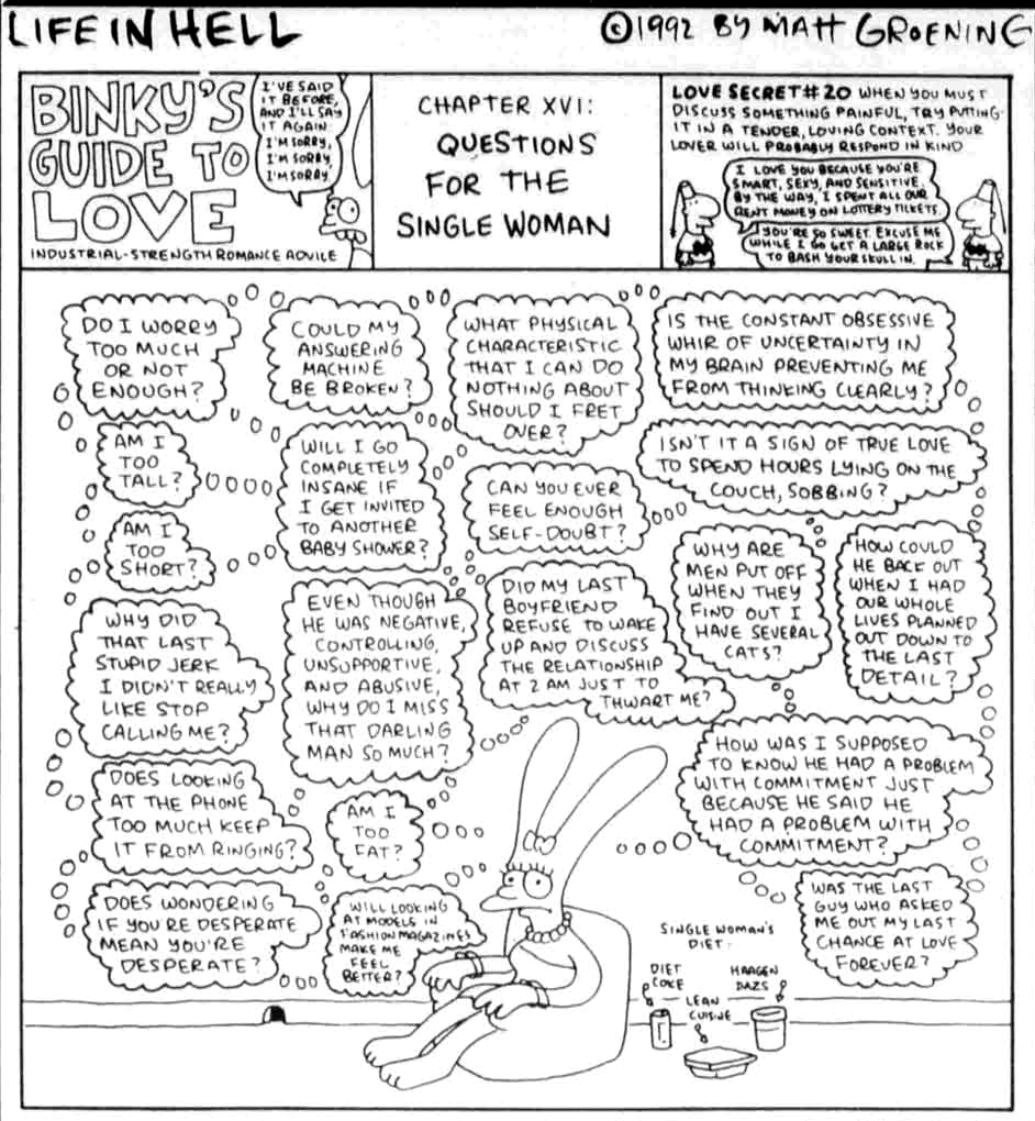 Bongo's Ultimate Life in Hell Archive : Life in Hell 1992 Archive