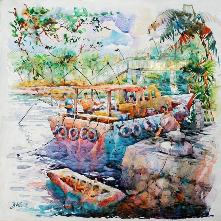 Tia Kee Woon 易其文, 1964 | Watercolour Cityscape painter | Tutt'Art ...