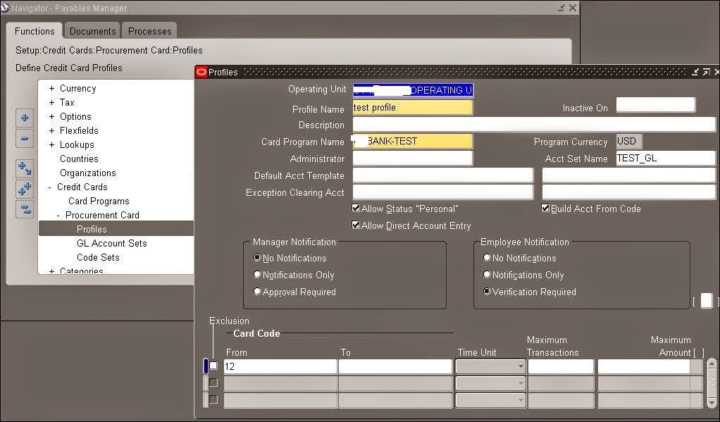 Oracle applications - Surendranath Subramani: Oracle Credit card and ...