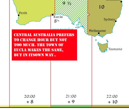 Learn All About Australian Time Zones And Daylight Saving Time With - Map