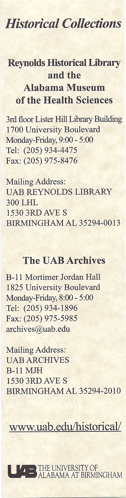 Alabama Yesterdays: Alabama Library Bookmarks