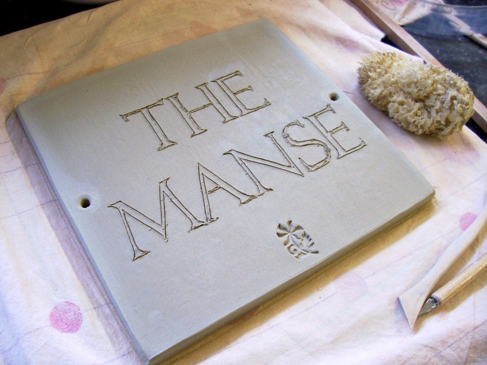 Little Brick House Clayworks: House Name Plaques update and finished ...