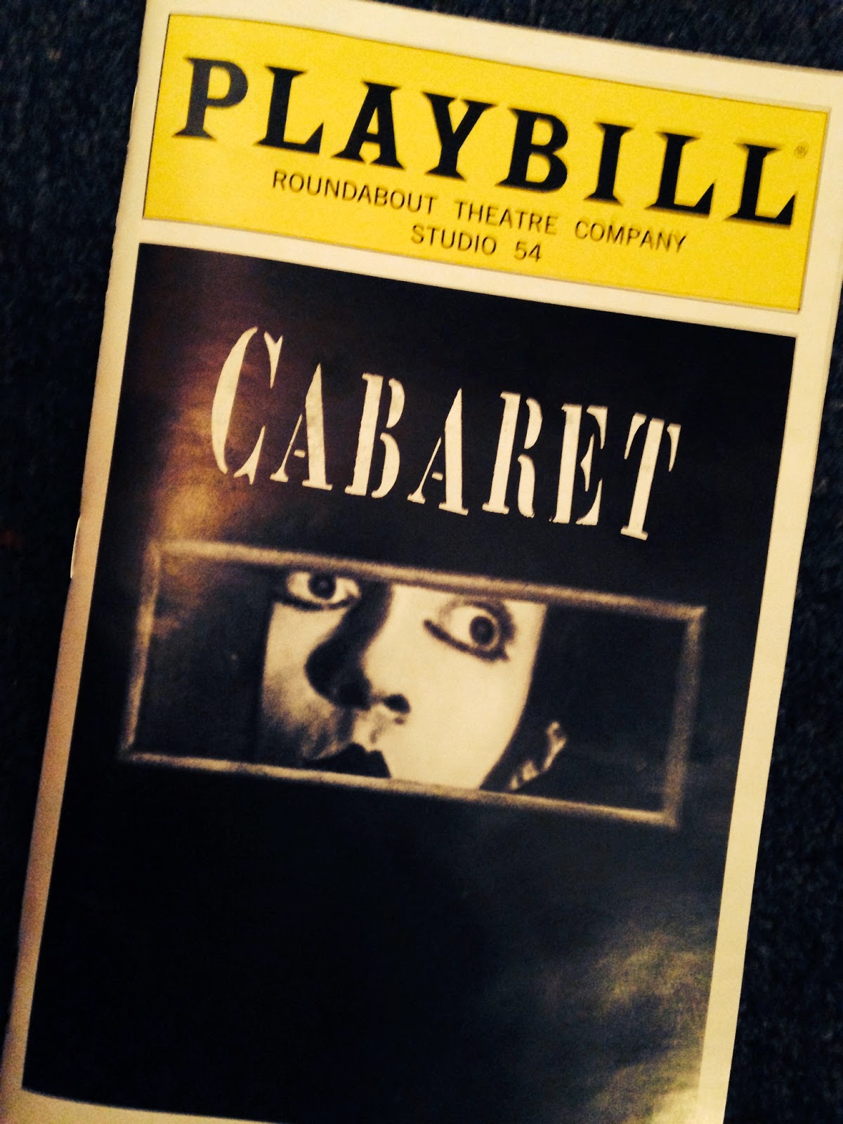 Cherry and Spoon: "Cabaret" by Roundabout Theatre Company at Studio 54 ...