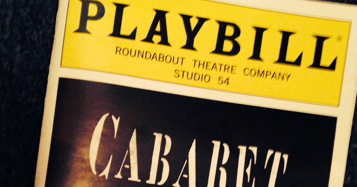 Cherry and Spoon: "Cabaret" by Roundabout Theatre Company at Studio 54 ...
