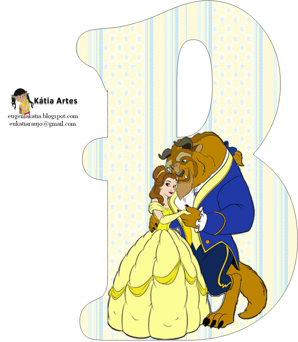 Alfabeto de la Bella y la Bestia. - Oh my Alfabetos!