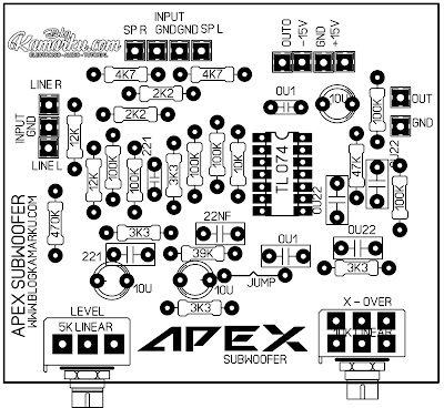 PCB Layout Subwoofer Apex audio – BLOGKAMARKU