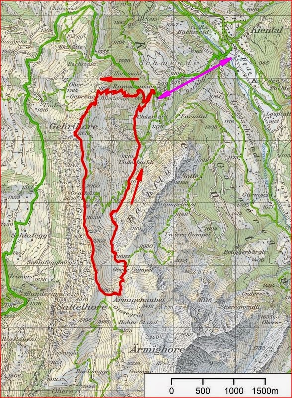 Pfannenstiel Wanderblog: Gratwanderung über dem Kiental: Gehrihorn ...