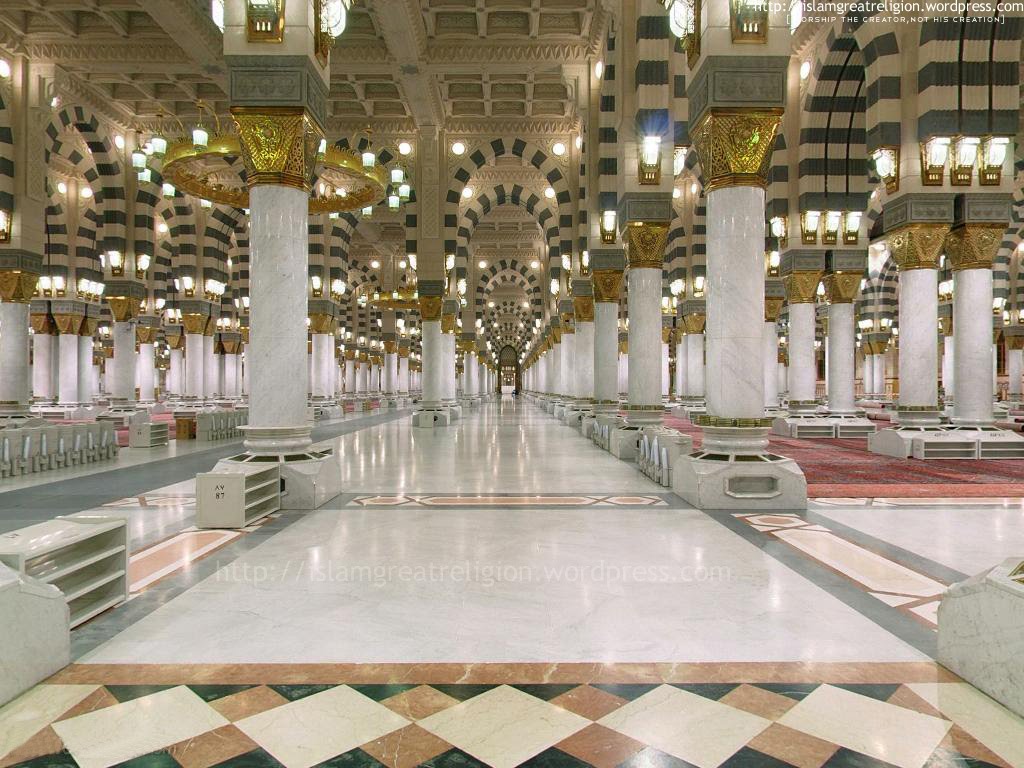 Wallpapers of Inside Masjid Nabawi - Islamic Wallpapers, Kaaba, Madina ...