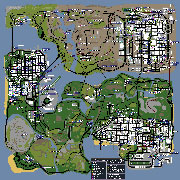 Map GTA San Andreas: Map GTA San Andreas