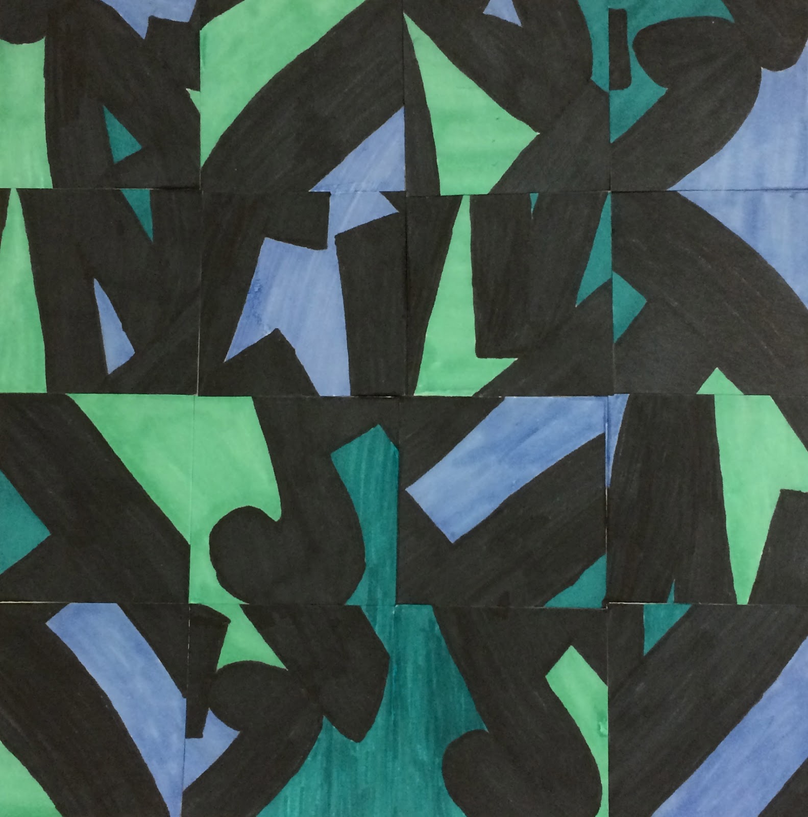 Mrs. Warchol's Art Blog: 6th Grade Abstract Name Designs