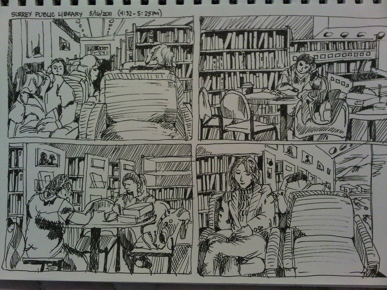 Big Blue: Library Sketches